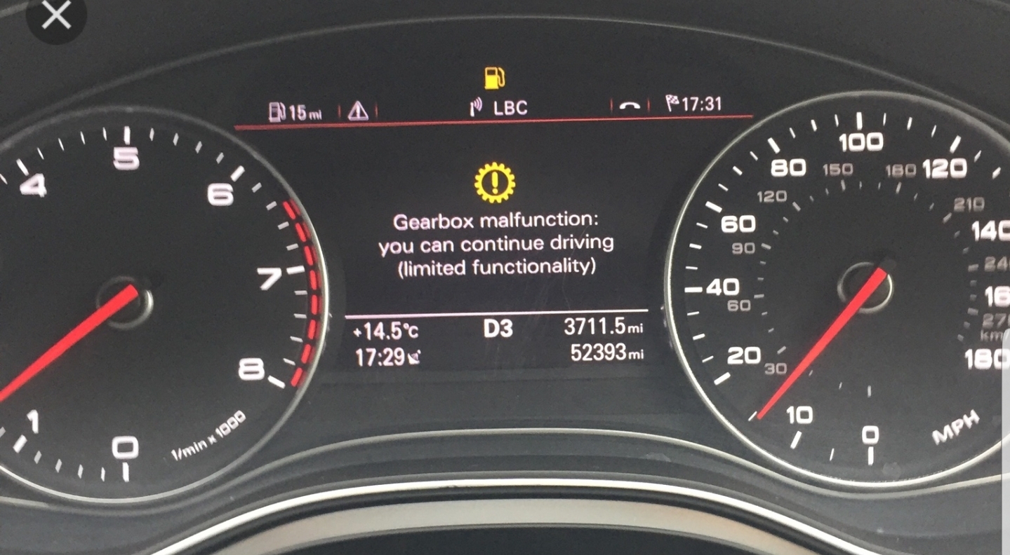 Audi A5 20 Quatro 2010 Gear Box Malfunction Error Msg Technical Forums Pakwheels Forums 